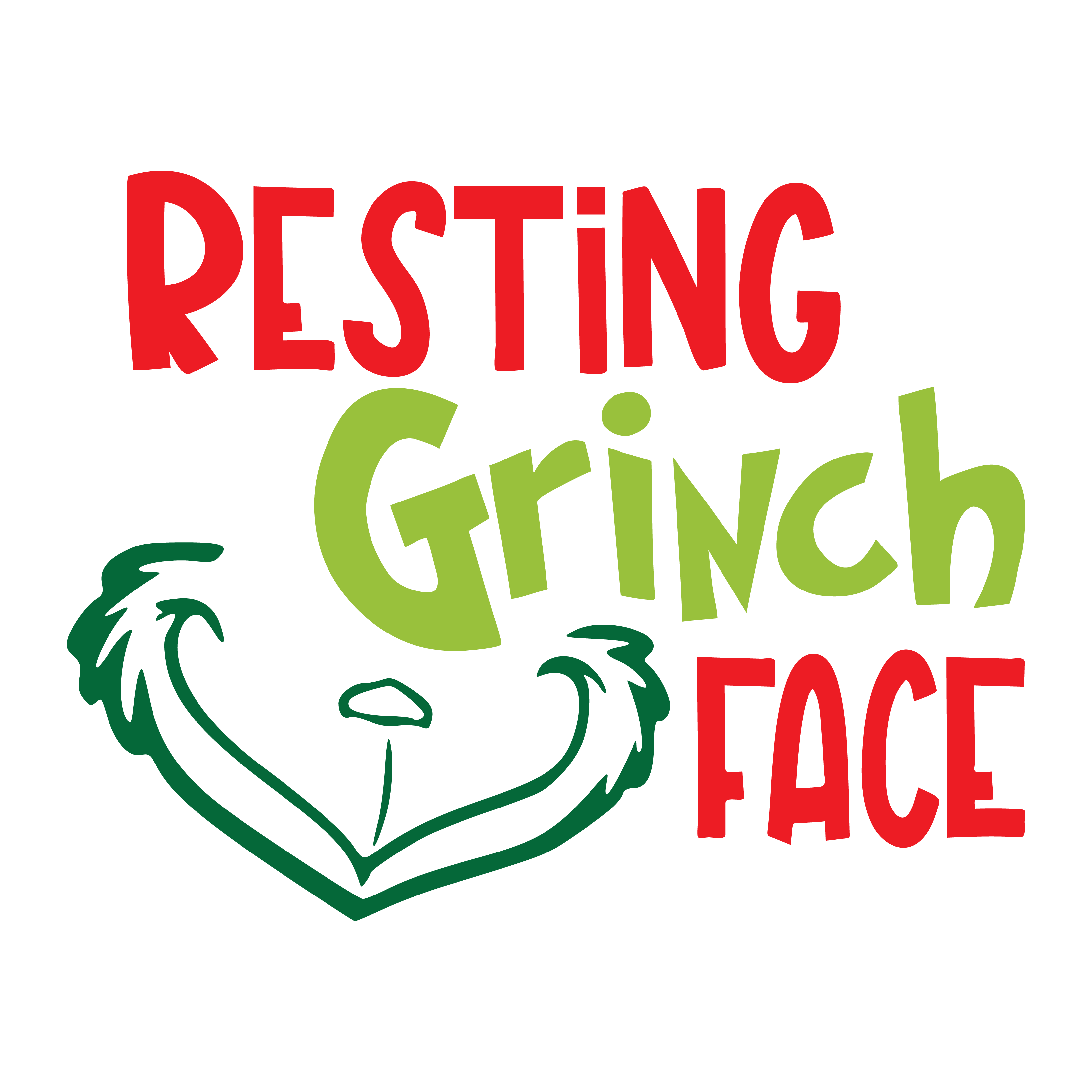 Resting Grinch Face v3 – T-Rex Mugs & More